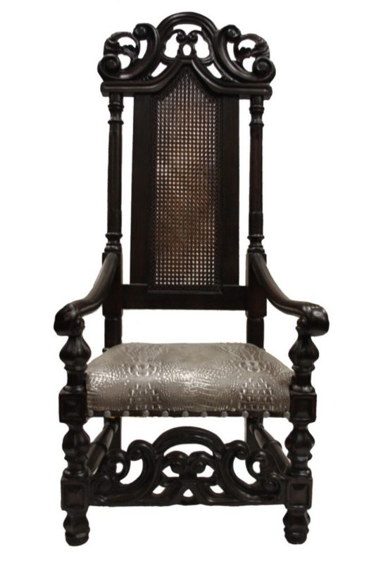 Silver Grey His and Hers Throne